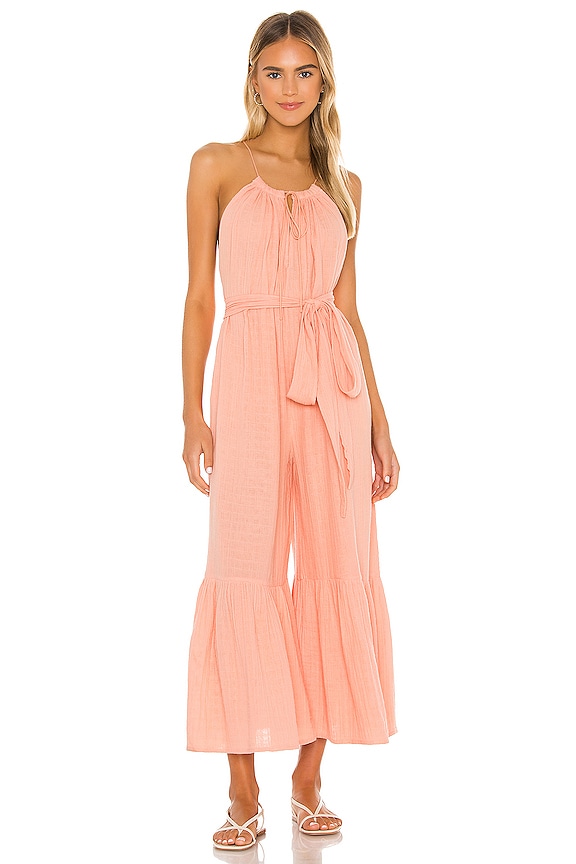ANAAK Banyan Tiered Jumpsuit in Light Coral | REVOLVE