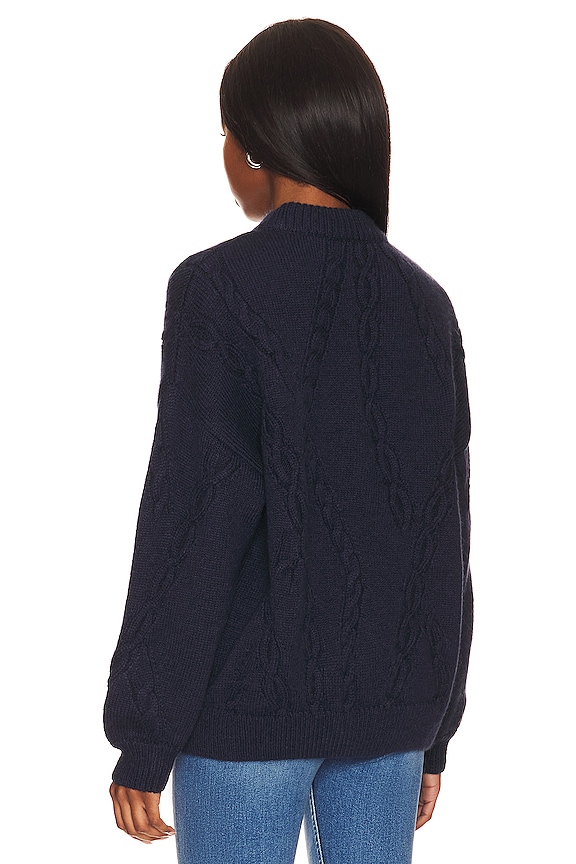 ANINE BING Mike Sweater in Midnight Navy | REVOLVE