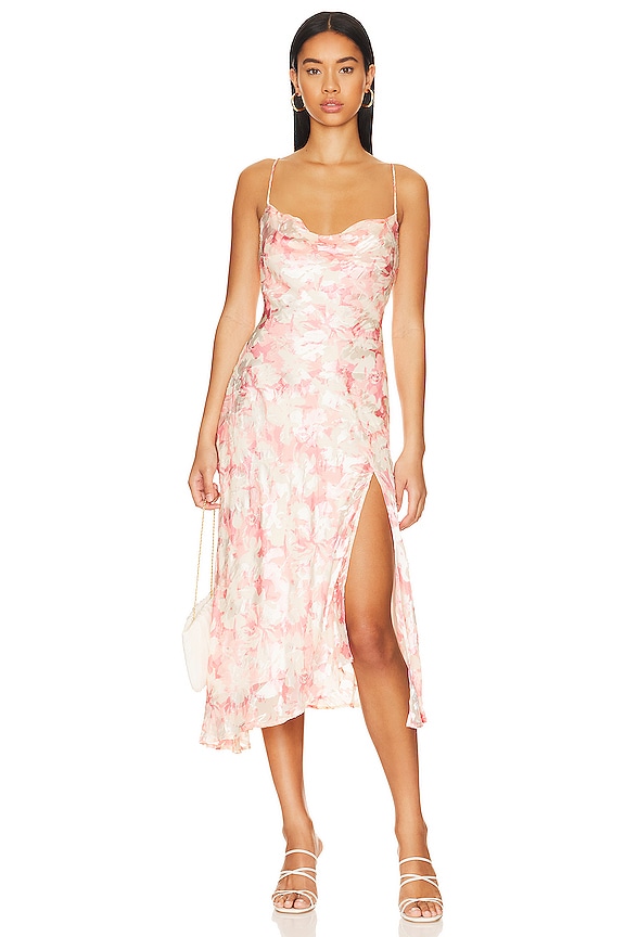 ASTR the Label Gaia Dress in Pink Burn Out | REVOLVE