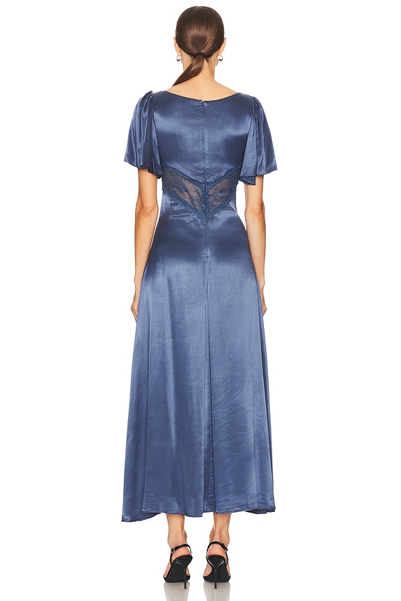 ASTR the Label Aurelia Dress in Slate Blue | REVOLVE