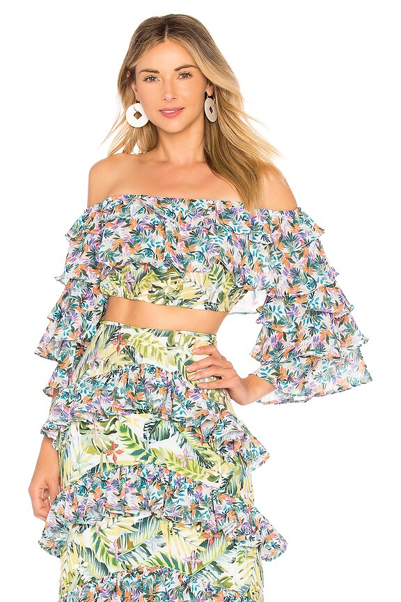 All Things Mochi Samara Crop Top in Green | REVOLVE