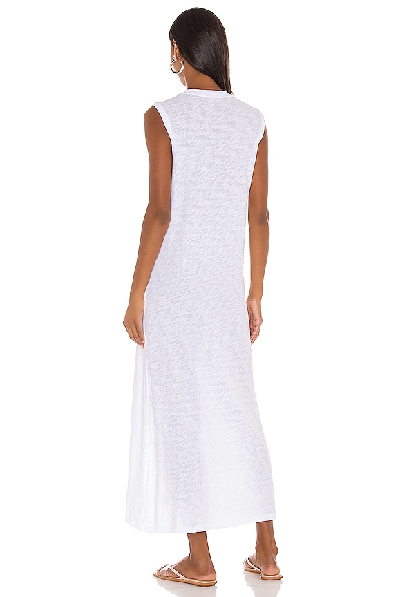 ATM Anthony Thomas Melillo Slub Jersey Muscle Tank Dress in White | REVOLVE