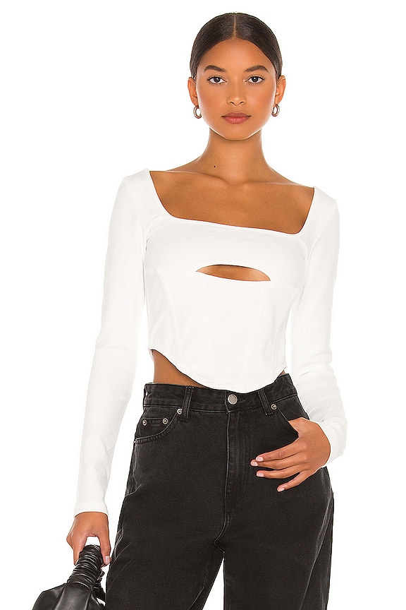 Atoir The Alpha Crop Top in White | REVOLVE
