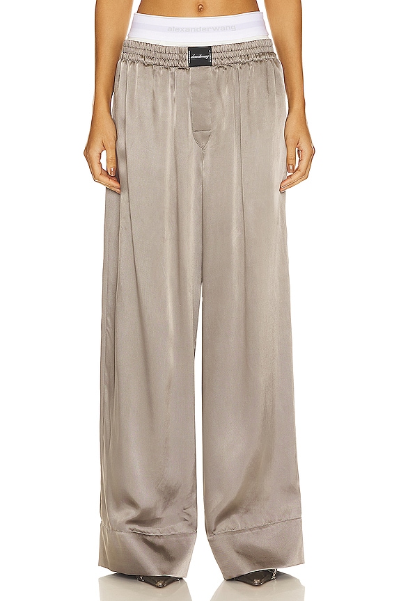 Alexander Wang Boxer Pant in Grey & Black | REVOLVE