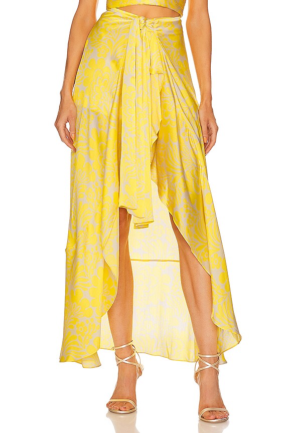 Alexis Bayleigh Cape & Calisto Short in Lemon Begonia | REVOLVE