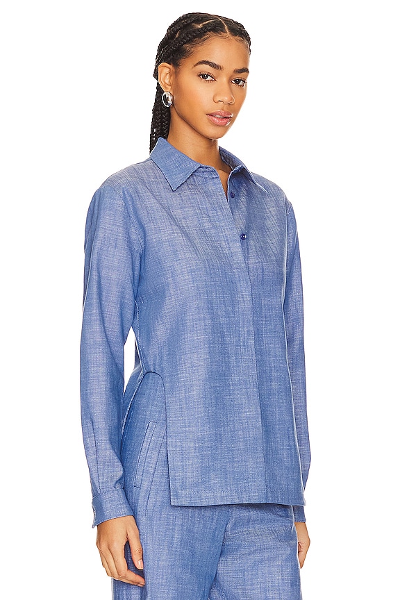 Alexis Jadie Top in Chambray | REVOLVE