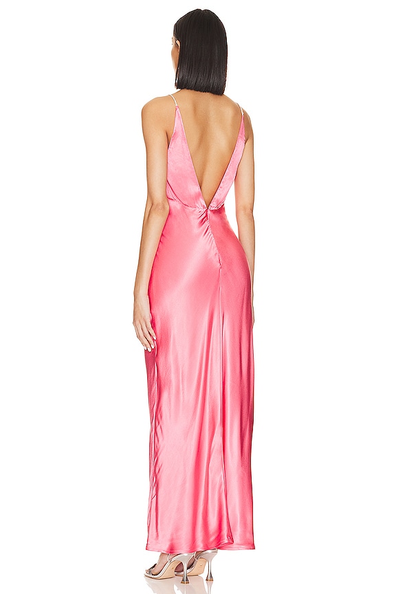 Bardot Capri Diamonte Slip Dress in Melon | REVOLVE