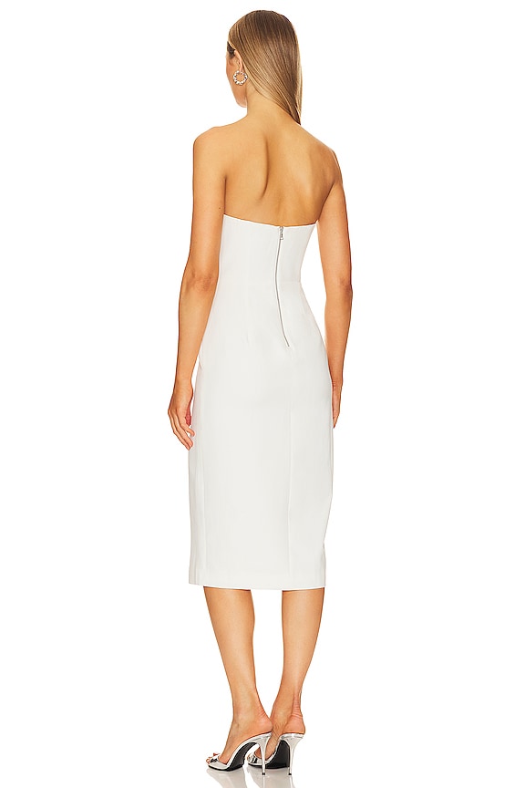 Bardot x REVOLVE Ambiance Midi Dress in White | REVOLVE