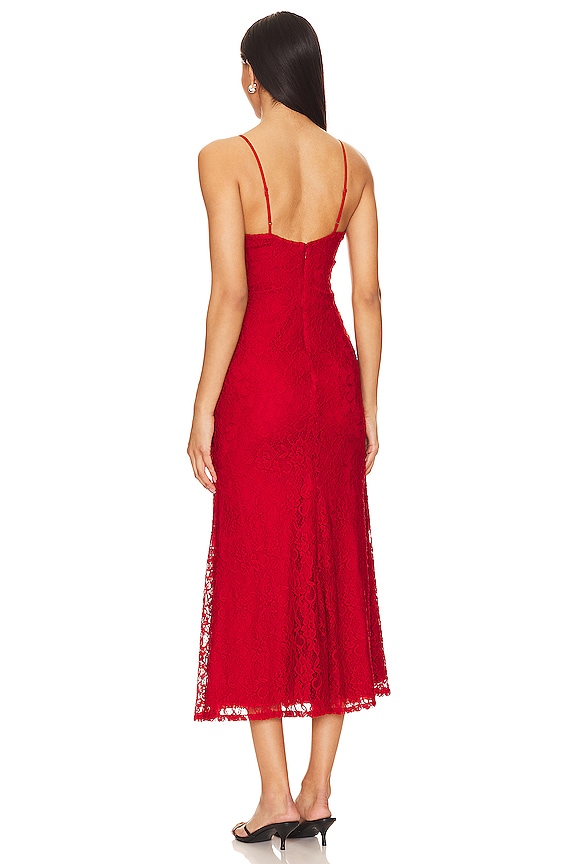 Bardot Ruby Midi Dress in Red | REVOLVE