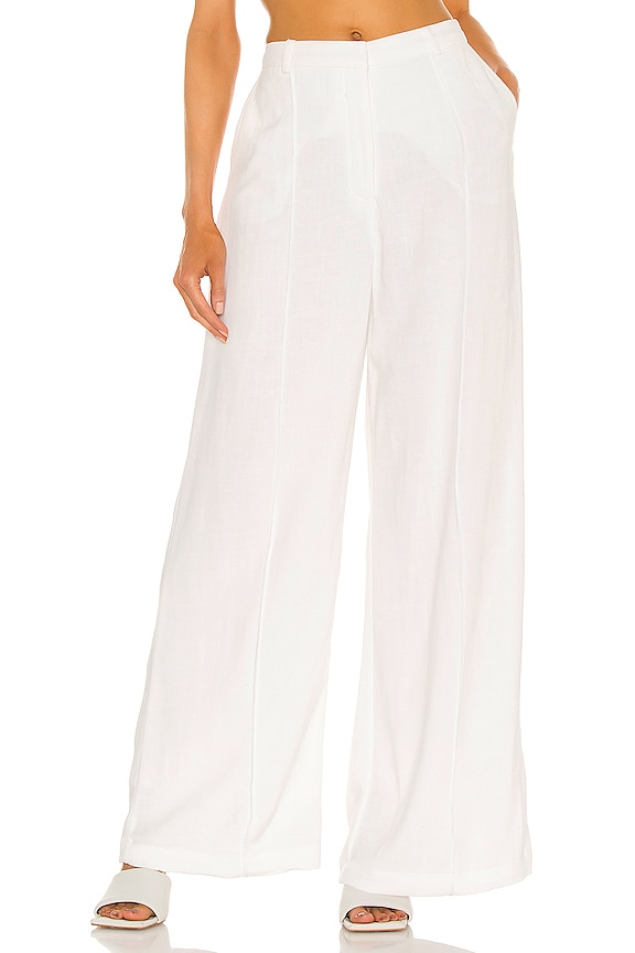 Bardot Pin Tuck Pant in Ivory | REVOLVE
