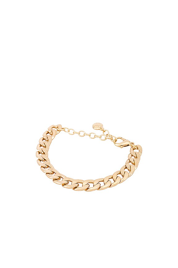 BaubleBar Small Curb Chain Bracelet in Gold | REVOLVE