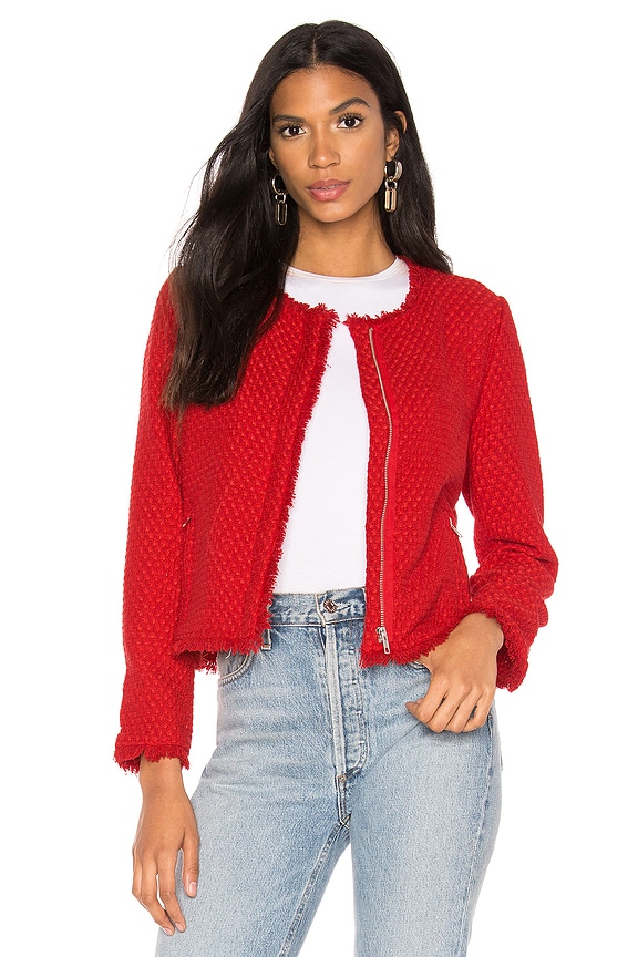 Steve Madden Feeling Fancy Jacket in Berry Red | REVOLVE