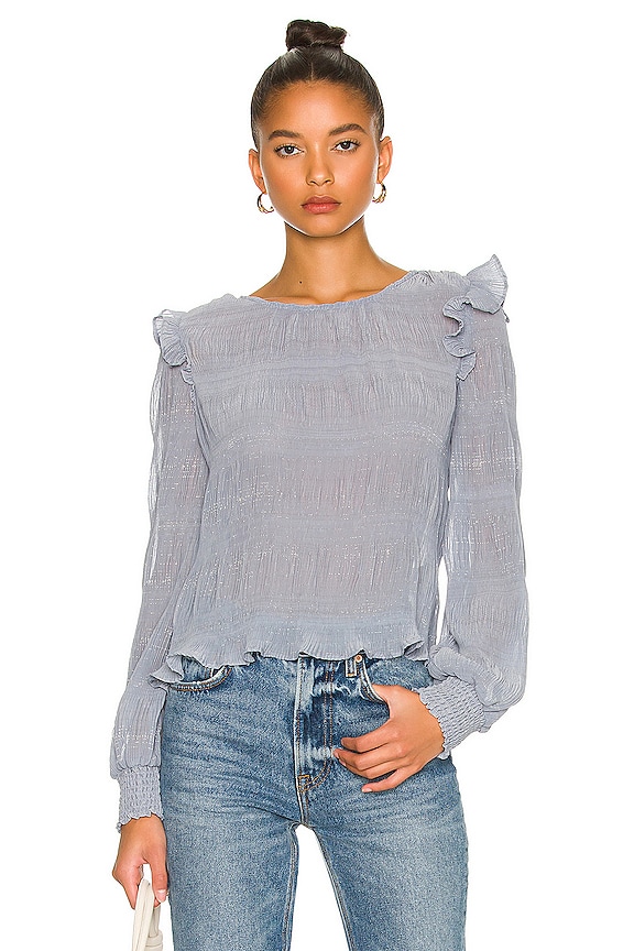 Steve Madden Past Lives Top in Dusty Blue | REVOLVE