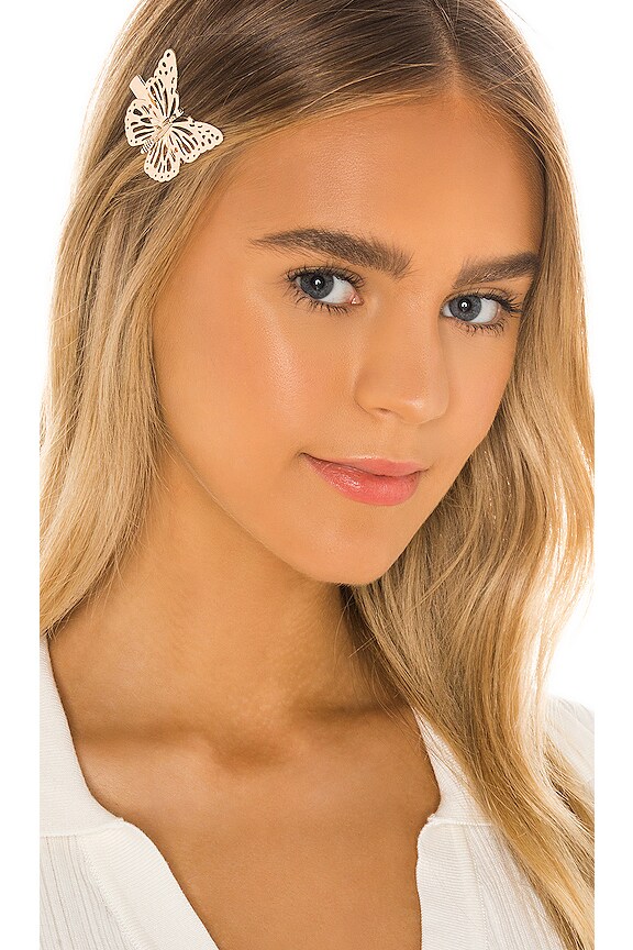 BRACHA Monarch Hair Clips in Gold | REVOLVE