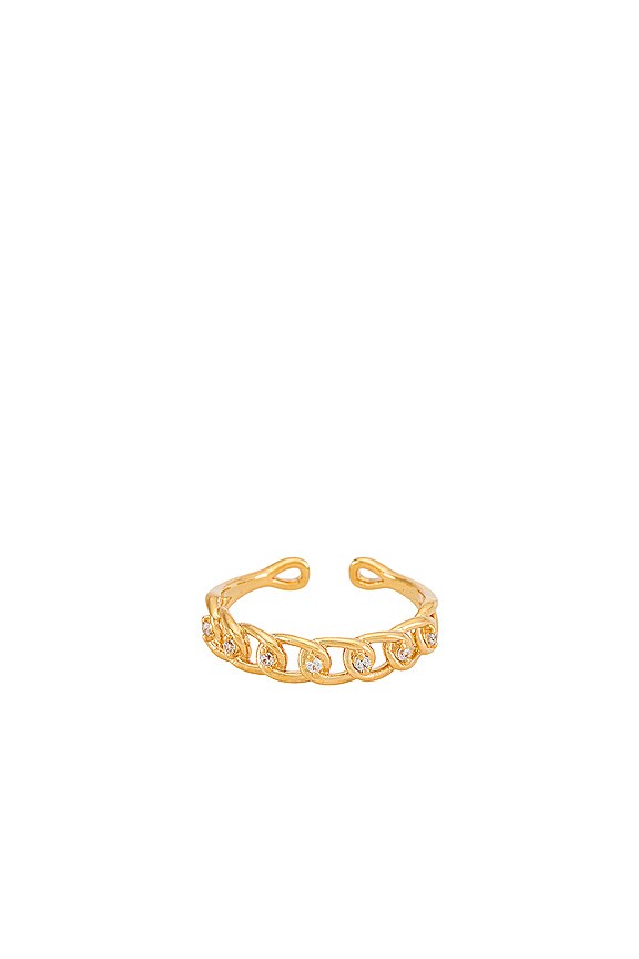 BRACHA Lauren Thin Chain Ring in Gold | REVOLVE
