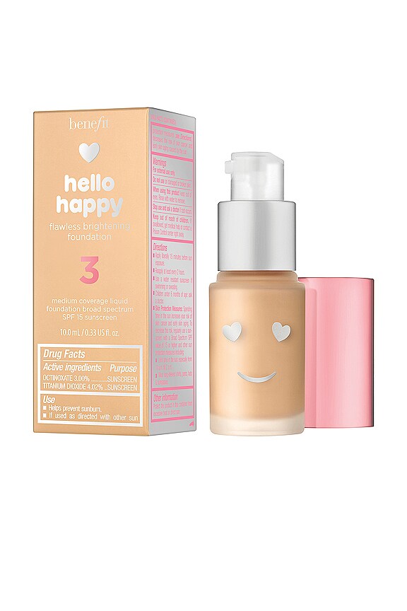 Benefit Cosmetics Mini Hello Happy Flawless Brightening Liquid ...