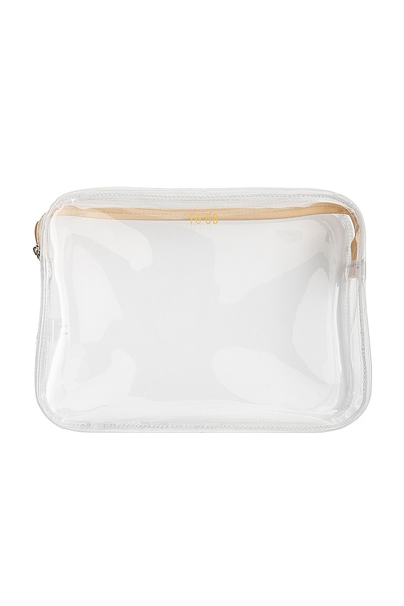 BEIS The Hanging Cosmetic Case in Beige | REVOLVE
