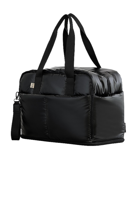 BEIS The Expandable Puffy Duffle in Black | REVOLVE