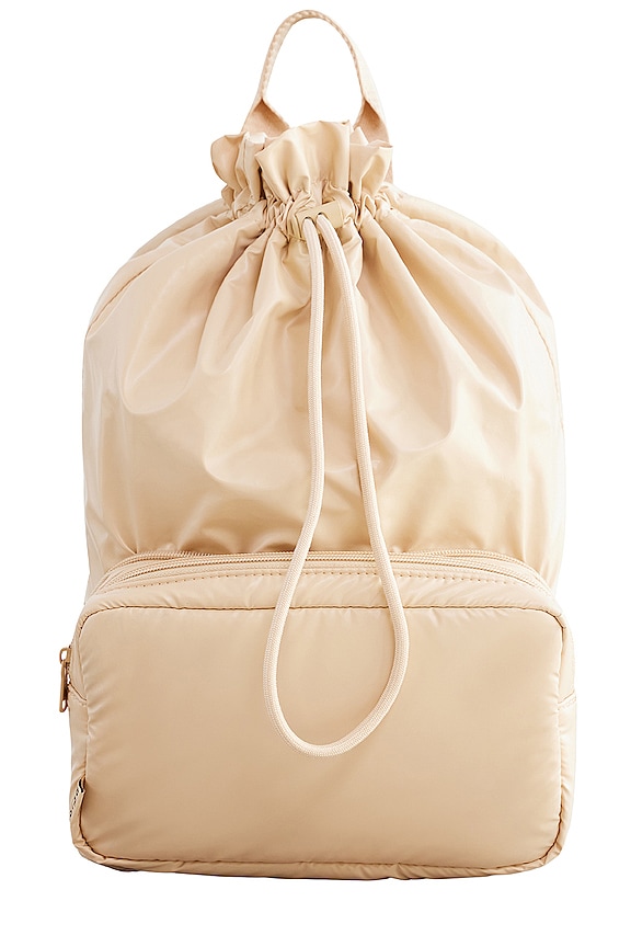 BEIS The Expandable Puffy Pouch in Beige | REVOLVE