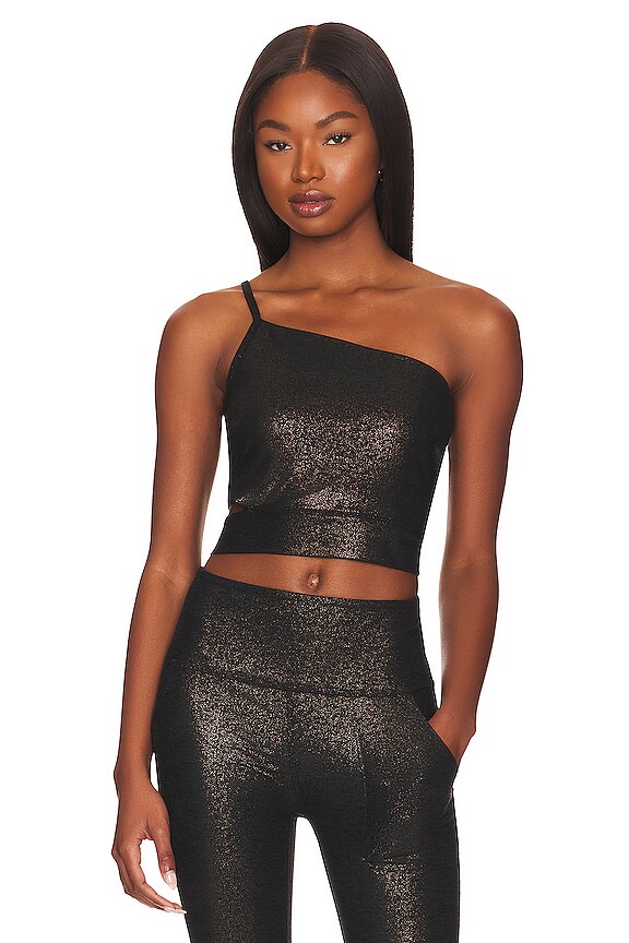 Beyond Yoga SoftShine Wanderlust Cropped Tank in Stardust Foil | REVOLVE