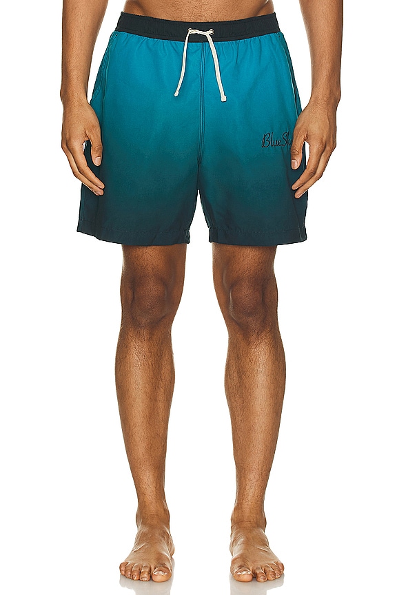 Blue Sky Inn Gradient Swim Trunk in Blue | REVOLVE