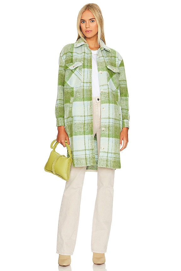 BLANKNYC Plaid Shacket in Lucky Charm | REVOLVE