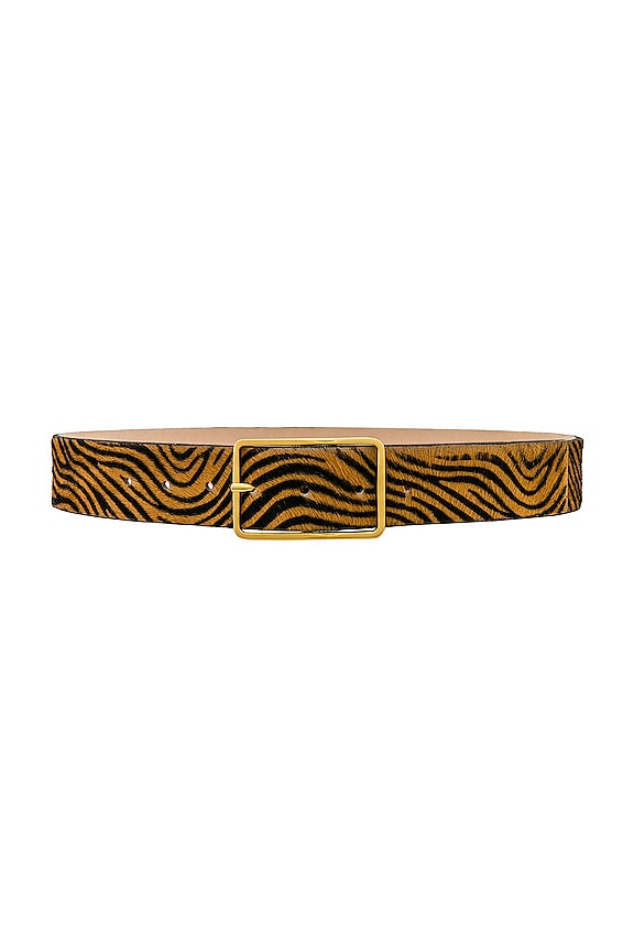 B-Low the Belt Milla Calf-hair Belt in Tiger & Gold | REVOLVE