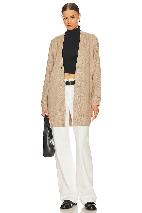 Bobi Cardigan in Tan | REVOLVE