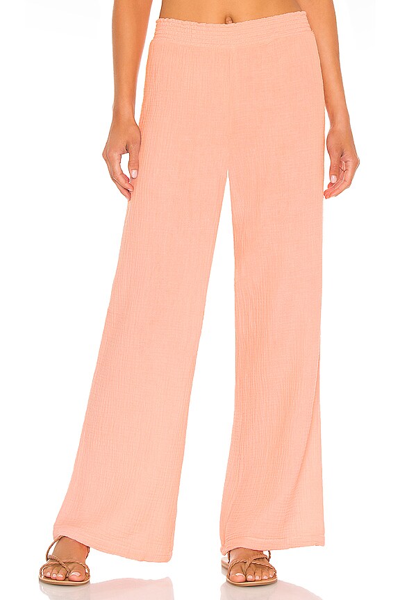 Bobi Beach Gauze Pant in Papayas | REVOLVE