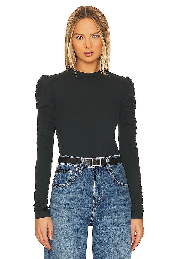 Bobi Puff Sleeve Tee in Forest | REVOLVE