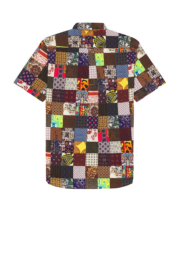 Beams Plus Short Sleeve Patchwork Shirt in Patchwork | REVOLVE