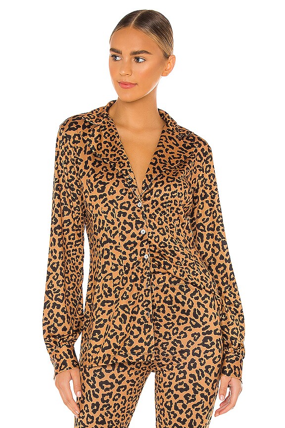 BEACH RIOT Mary Blouse in Leopard | REVOLVE