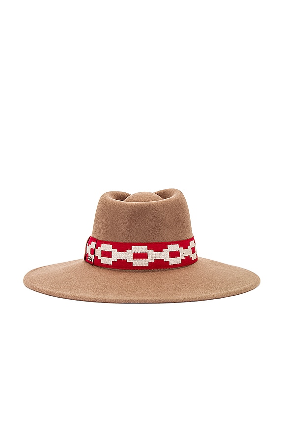 Brixton Joanna Felt Hat in Twig & Scarlet Red | REVOLVE