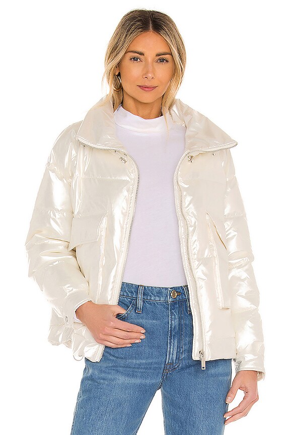 Bubish Saturn Pearl Puffer Jacket in Pearl White | REVOLVE
