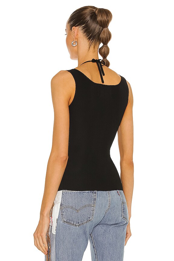 Bubish X REVOLVE Rumi Knit Bikini Tank in Black | REVOLVE