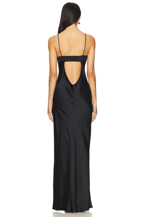 Bevza Square Bra Dress in Black | REVOLVE