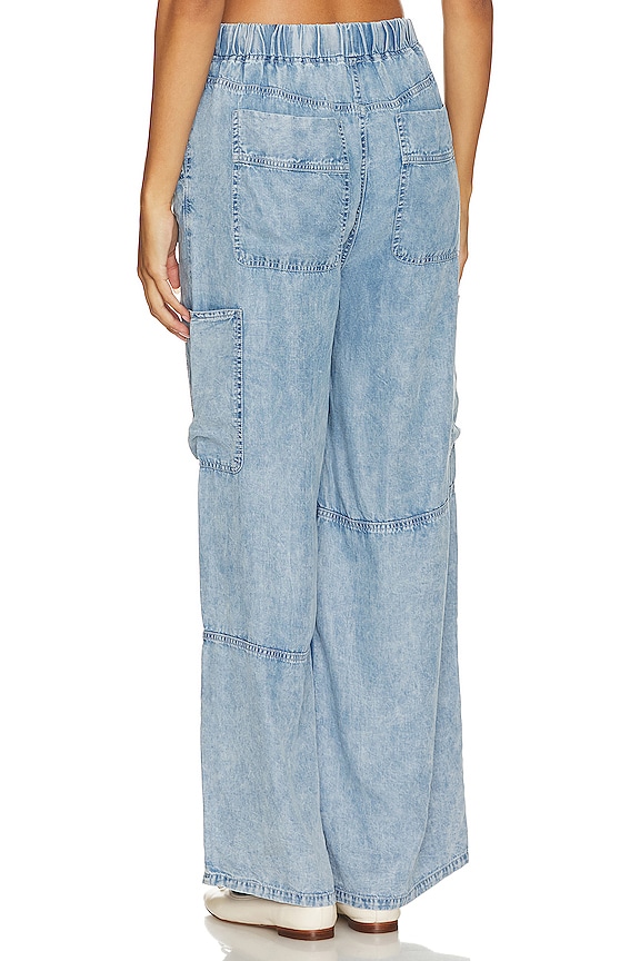 Central Park West Noa Cargo Pants in Blue | REVOLVE