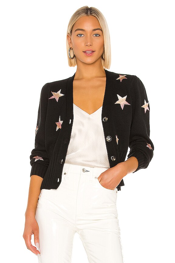 Cinq a Sept Morgan Cardigan in Black & Multi | REVOLVE
