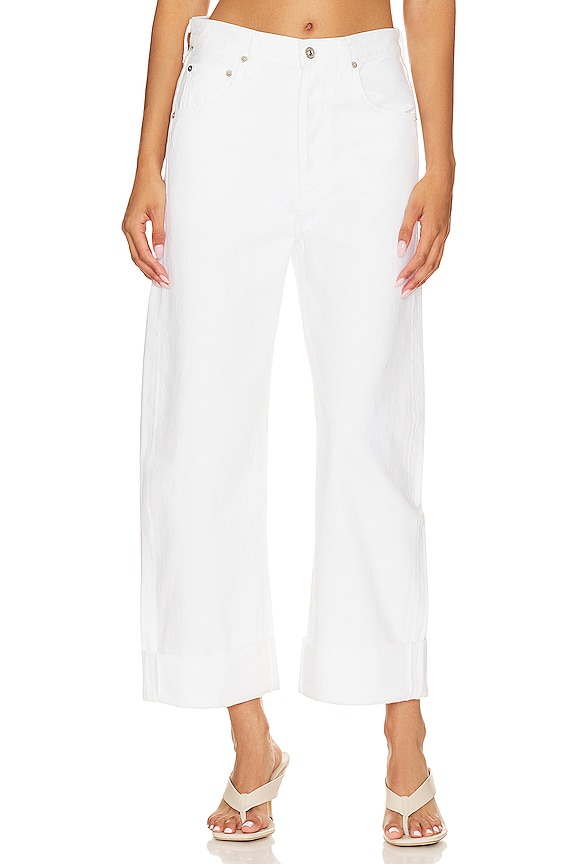 Citizens of Humanity Ayla Baggy Cuffed Crop in Serene | REVOLVE
