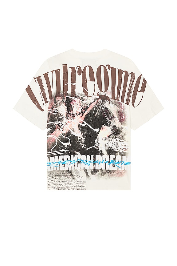 Civil Regime Spirit Of America 199X Oversized Tee in Butter | REVOLVE