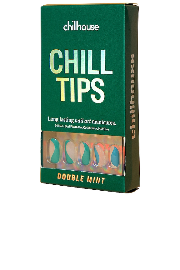 Chillhouse Double Mint Chill Tips Press-On Nails in Double Mint | REVOLVE