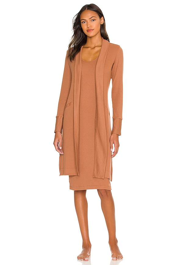 Commando Luxury Rib Robe in Ochre | REVOLVE
