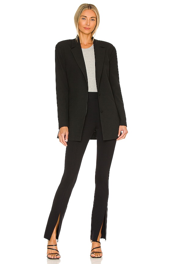 Commando Neoprene Split Front Pant in Black | REVOLVE