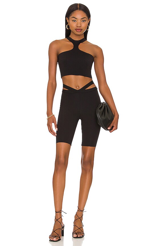 Commando Y Front Bralette in Black | REVOLVE