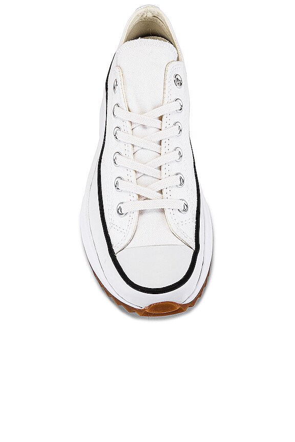 Converse Run Star Hike Platform Sneaker in White, Black, & Gum | REVOLVE