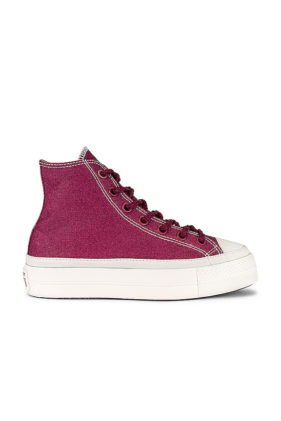 Converse Chuck Taylor All Star Lift Workwear Textiles Sneaker in Cherry ...