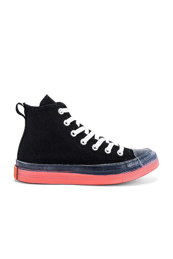 Converse Chuck Taylor All Star Sneaker in Black, Clear, & Wild Mango ...