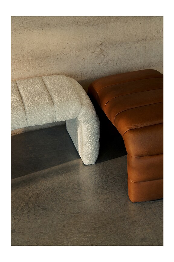 Coco Republic Westwood Bench in Small & Brown Leather | REVOLVE