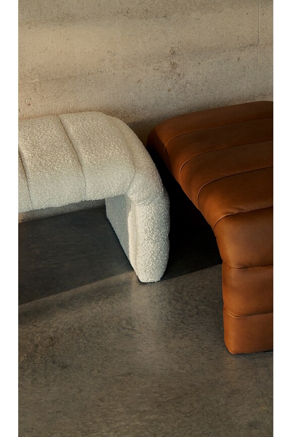 Coco Republic Westwood Bench in Ivory Boucle | REVOLVE