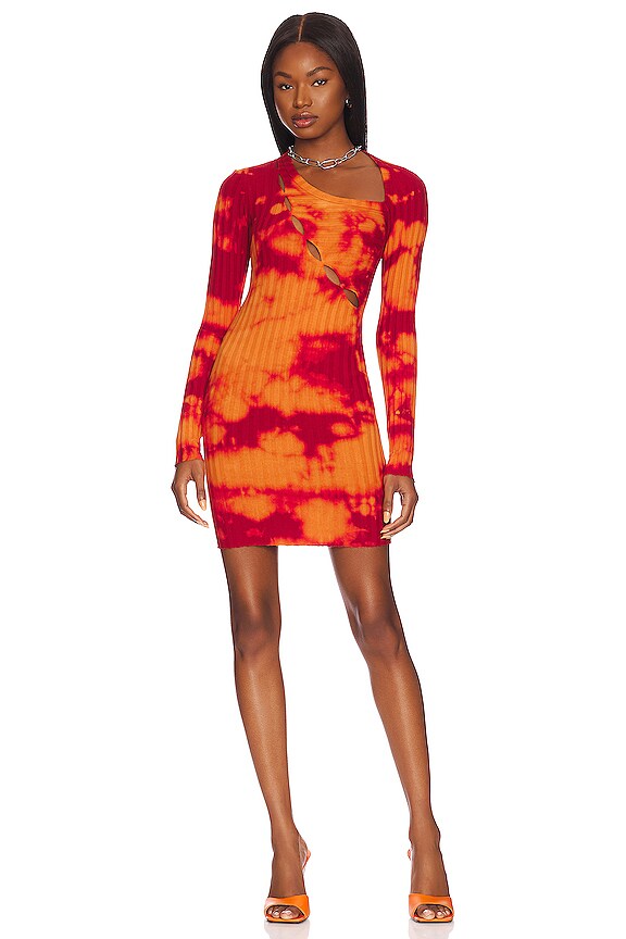 Cotton Citizen The Capri Cutout Dress In Spice Blast Revolve